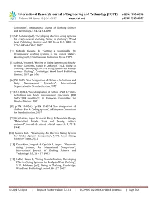 Establishment of a Universal Size Conversion Chart for Men’s Sportswear ...