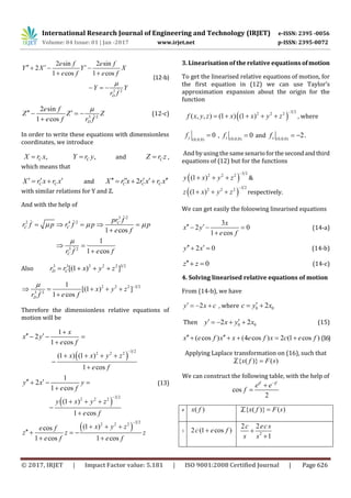 Analytical solution of the relative orbital motion in unperturbed ...