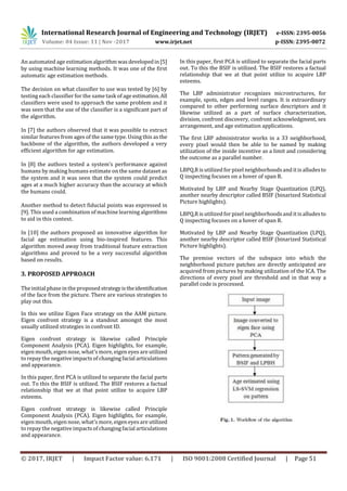 Age Estimation using Mixed Feature Vectors | PDF
