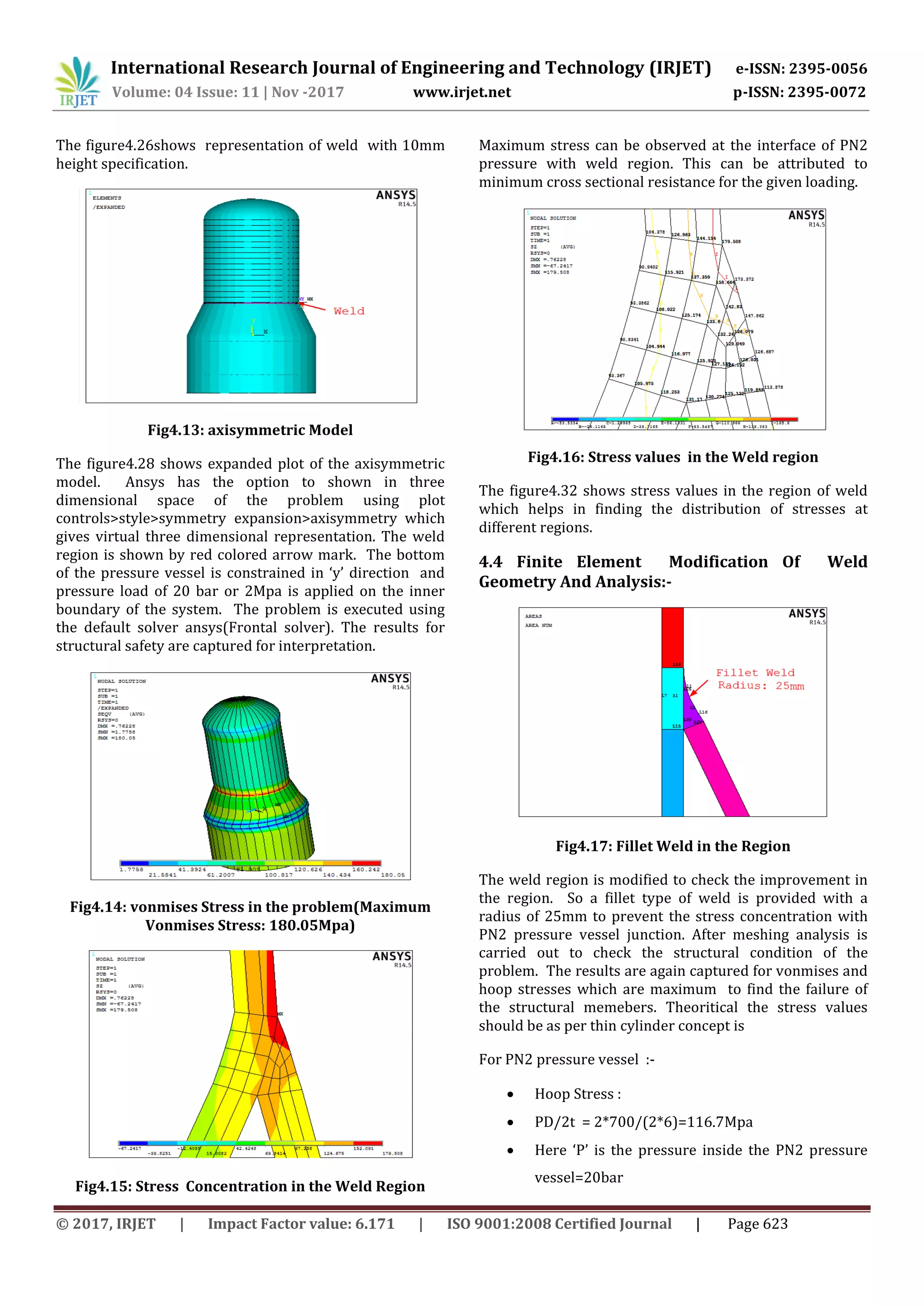 Design of Pressure Vessel using ASME Codes and a Comparative Analysis using FEA | PDF