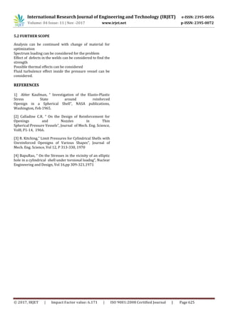 Design of Pressure Vessel using ASME Codes and a Comparative Analysis using FEA | PDF