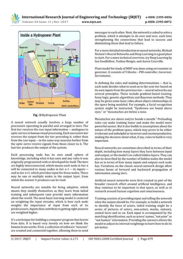 Modeling of Micro-Hydro Power Plant and its Direct Based on Neural system | PDF