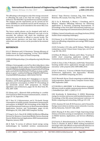 Assessment to Delegate the Task to Cloud for Increasing Energy ...