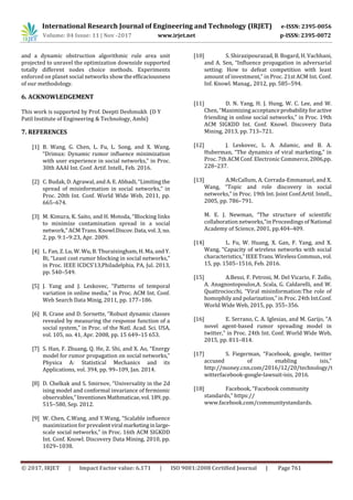 Detection and Minimization Influence of Rumor in Social Network | PDF ...