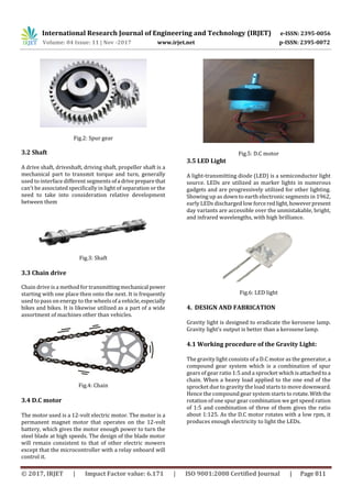 Gravity Powered Light using Compound Gear System | PDF