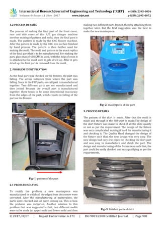 Improvement in the Design of the Fixture and Pattern | PDF
