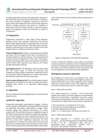Real-Time Video Copy Detection in Big Data | PDF | Video Software | Computer Software and ...