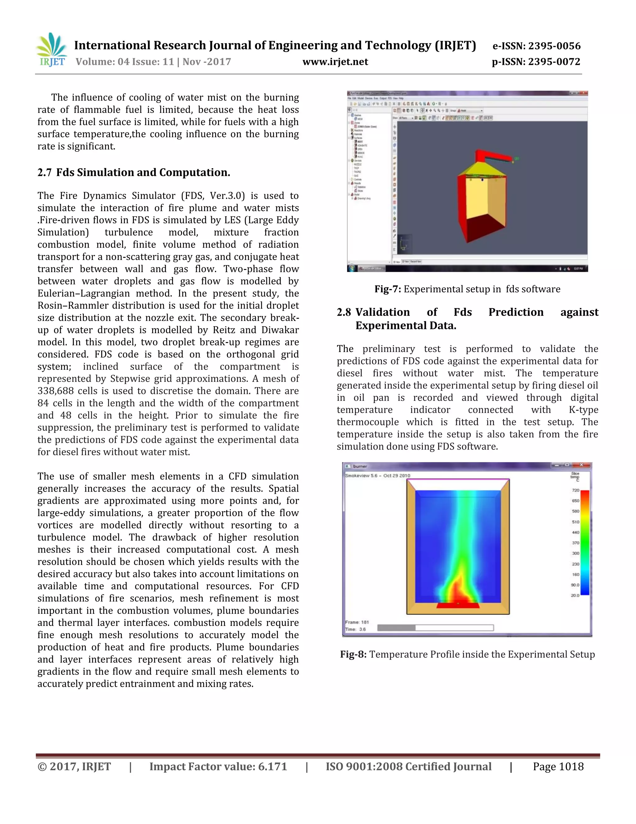 Optimization of Fire Suppression using Fire Dynamics Simulator | PDF