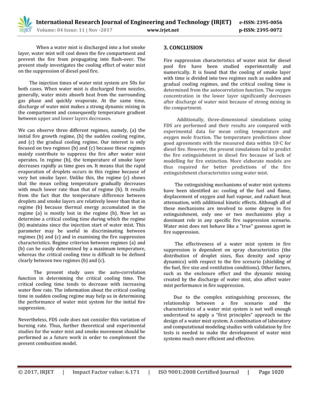 Optimization of Fire Suppression using Fire Dynamics Simulator | PDF