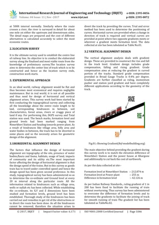Design Methodology for Feasible Railway Alignment | PDF