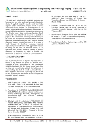 Design Methodology for Feasible Railway Alignment | PDF