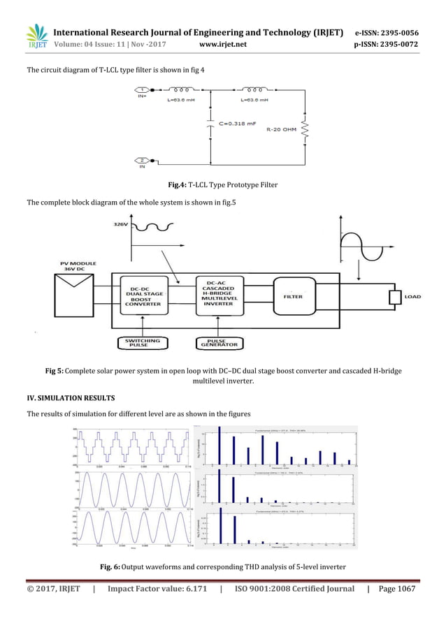 Design and Implementation of Photovoltaic Module using Multilevel Inverter and Boost Converter | PDF