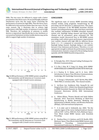 Block diagonalization for Multi-user MIMO Beamforming Performance over Rician Channel | PDF