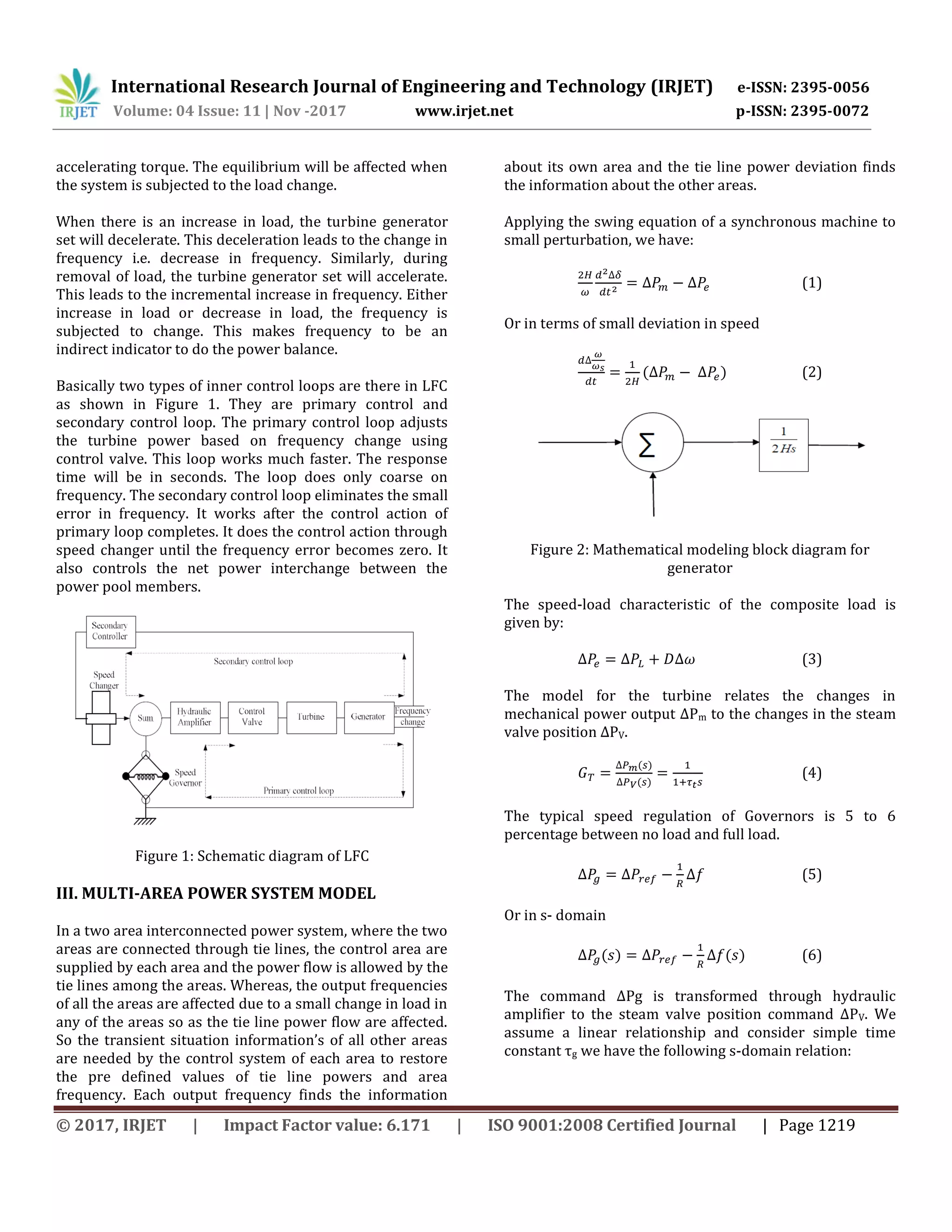 A New Control Method for the Multi-Area LFC System Based on Port-Hamiltonian and Cascade System ...