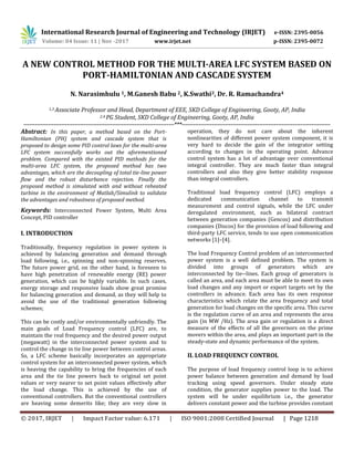 A New Control Method for the Multi-Area LFC System Based on Port ...