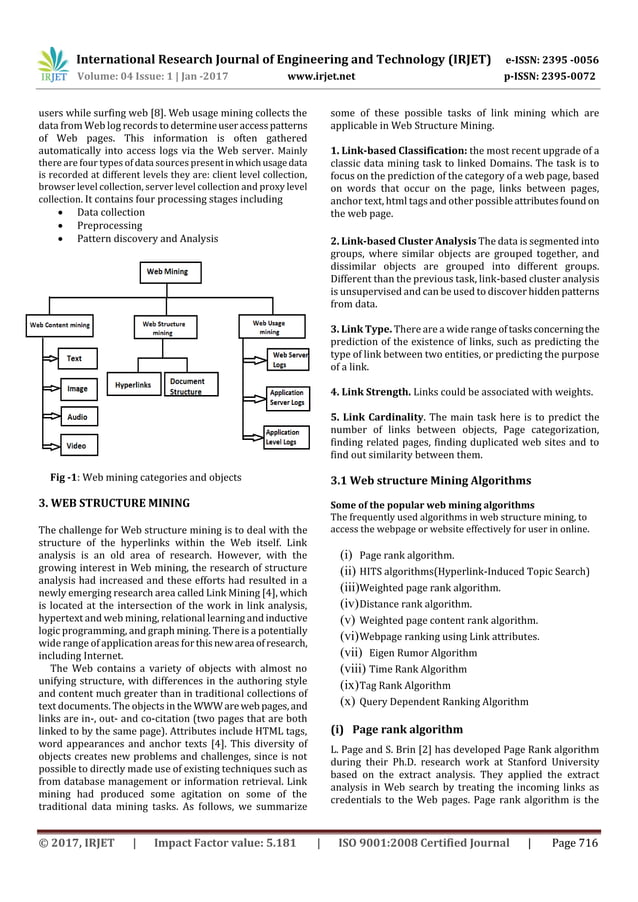 A Study on Web Structure Mining | PDF