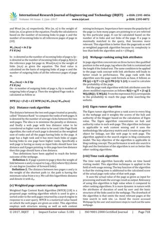 A Study on Web Structure Mining | PDF