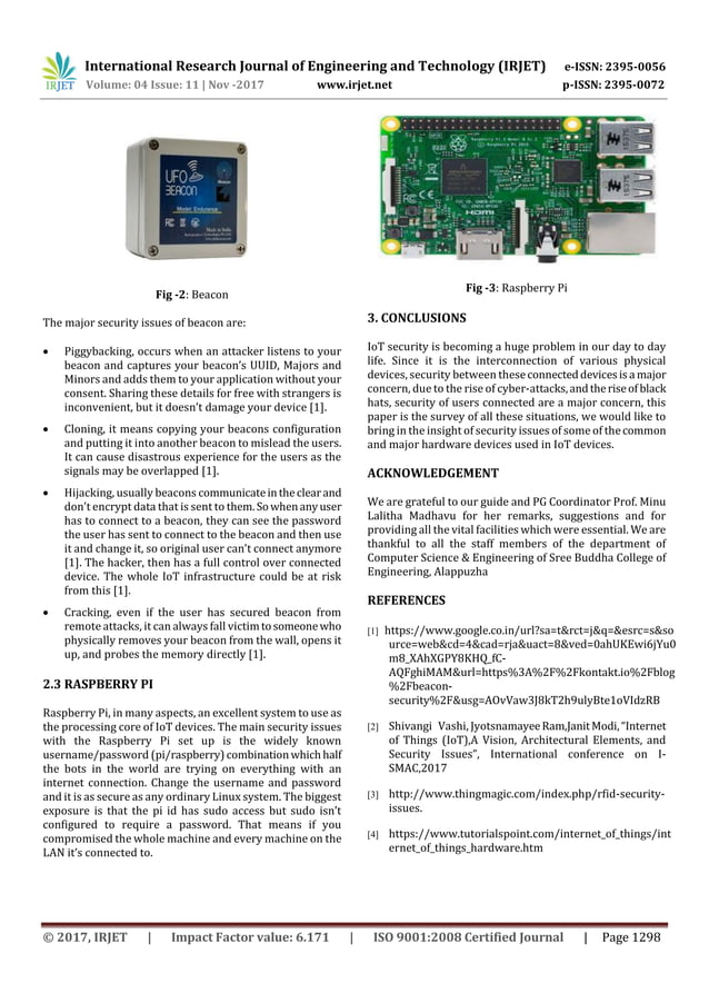 Survey On Security Issues Of Internet Of Things Iot Devices Pdf