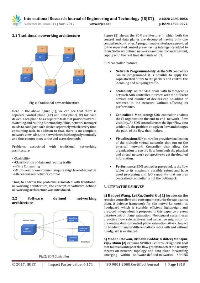 Software Defined Networking Architecture For Empowering Internet Of Things And Enhancing Security 