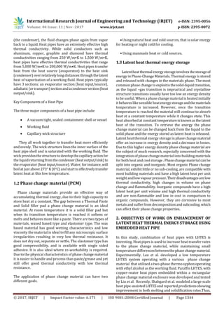 Enhancement of Latent Heat Thermal Energy Storage using Embedded Heat ...