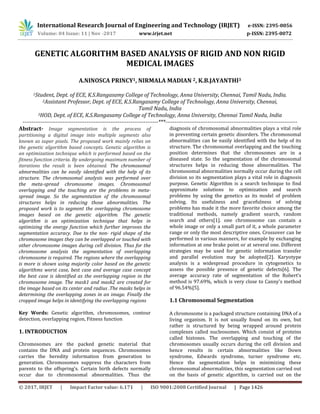 Genetic Algorithm based Analysis of Rigid and Non Rigid Medical Images | PDF