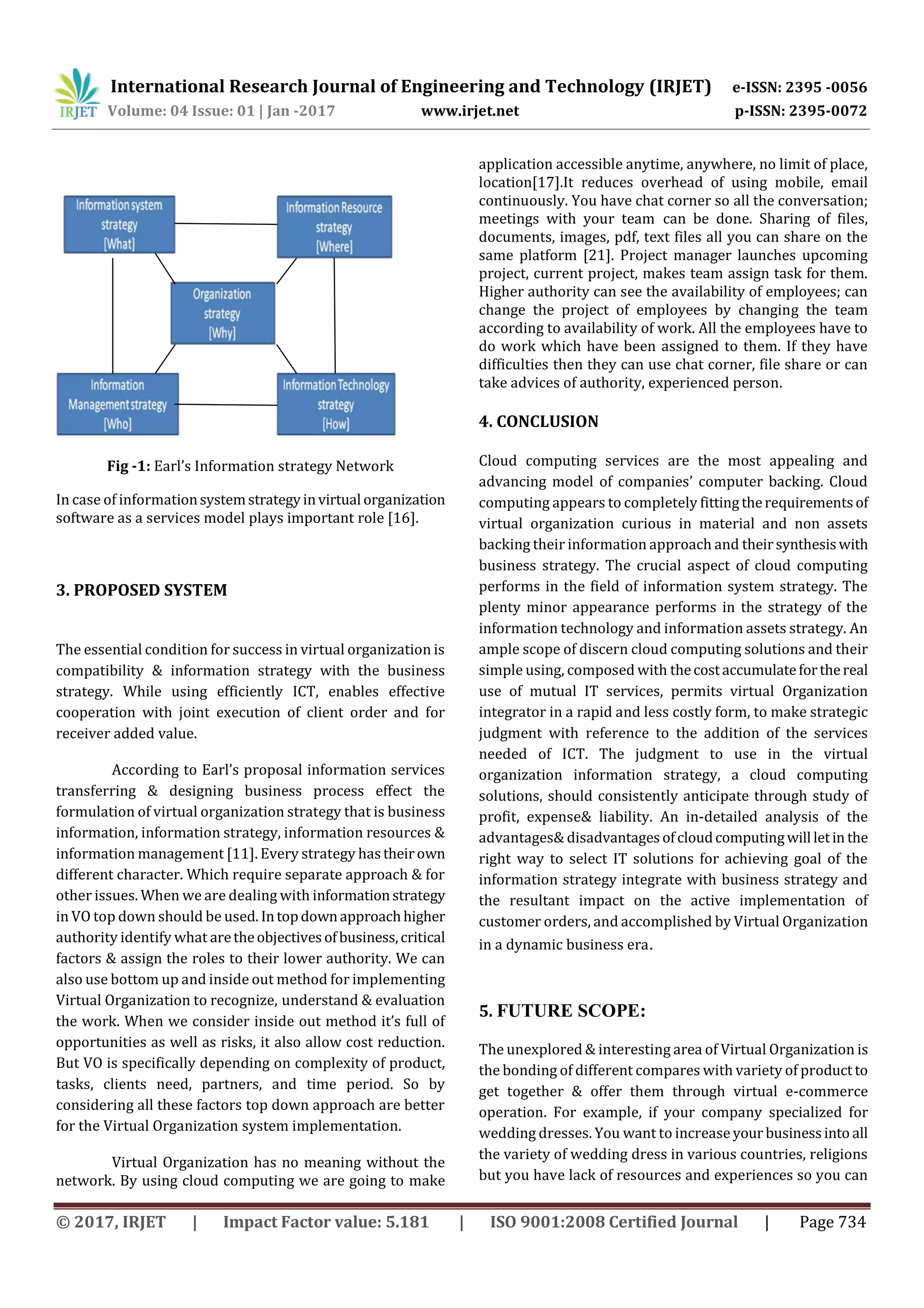 Cloud Based Virtual Organization | PDF | Cloud Computing | Internet