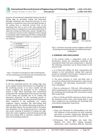 Survey on Nano Cutting Fluids in Metal Cutting Application | PDF