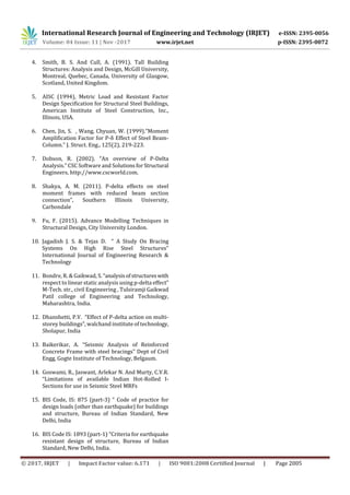 Geometrically Variations of Steel Frame Structures: P-Delta Analysis | PDF