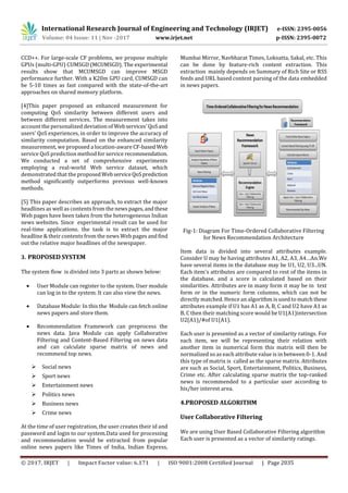 Time-Ordered Collaborative Filtering for News Recommendation | PDF