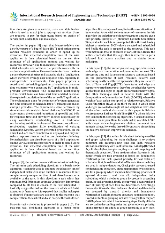 Algorithm For Scheduling Of Dependent Task In Cloud Pdf