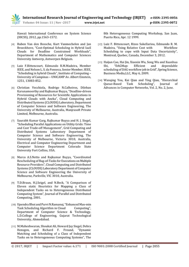 Algorithm For Scheduling Of Dependent Task In Cloud Pdf