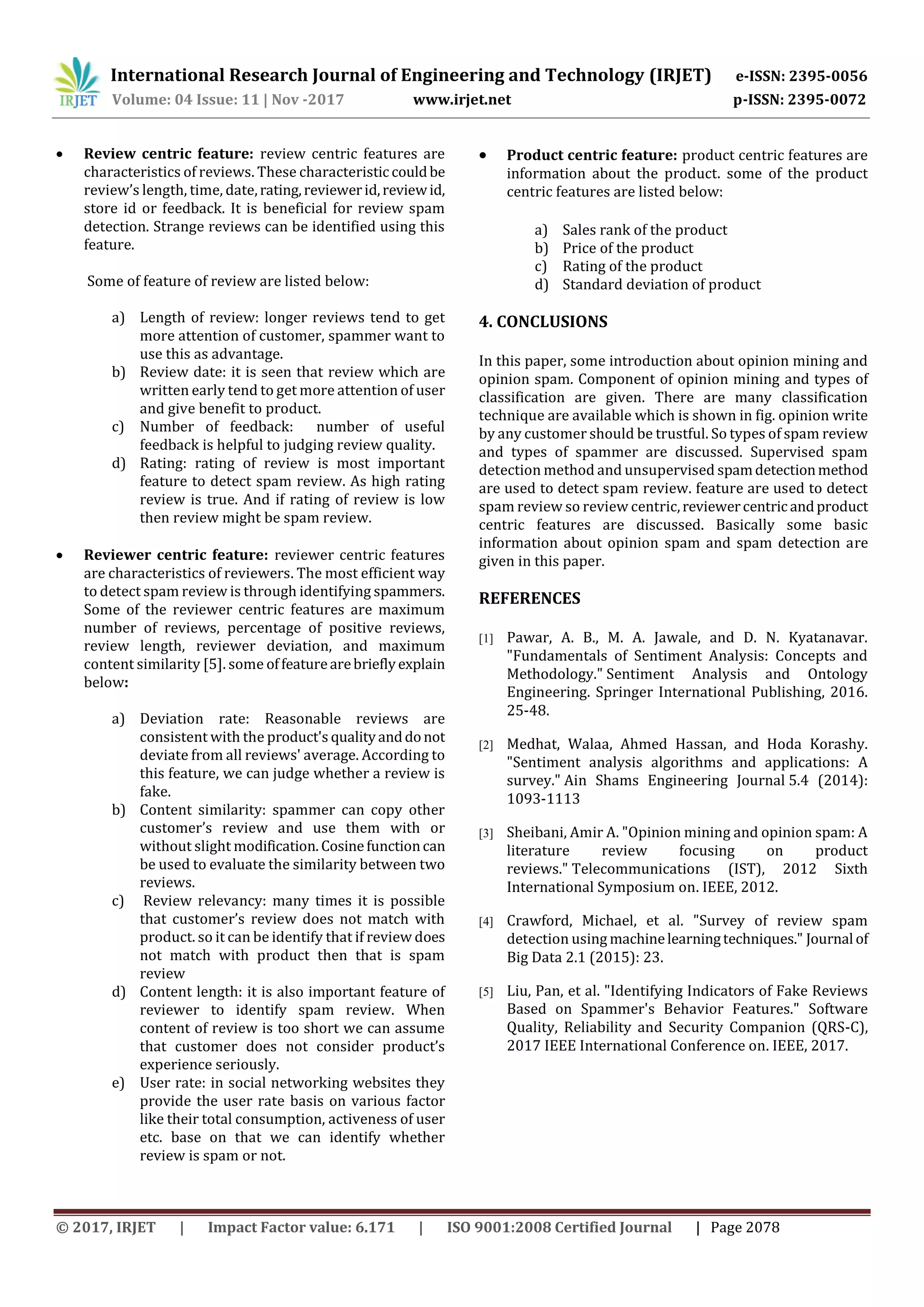 Opinion Mining And Opinion Spam Detection Pdf