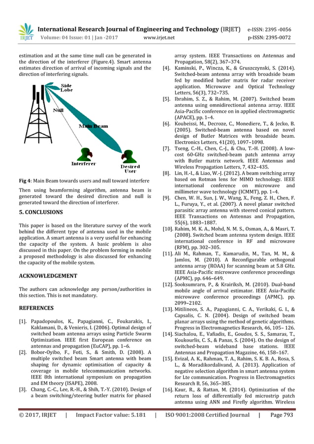 A survey of Adaptive Beamforming Strategy in Smart Antenna for Mobile ...