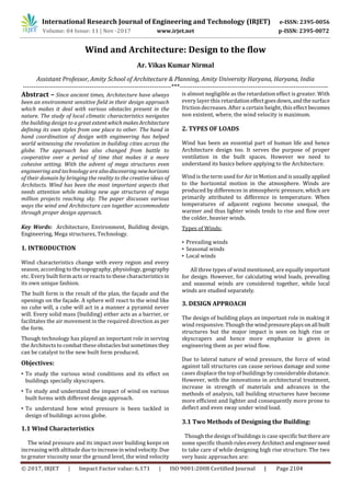 Wind and Architecture: Design to the flow | PDF