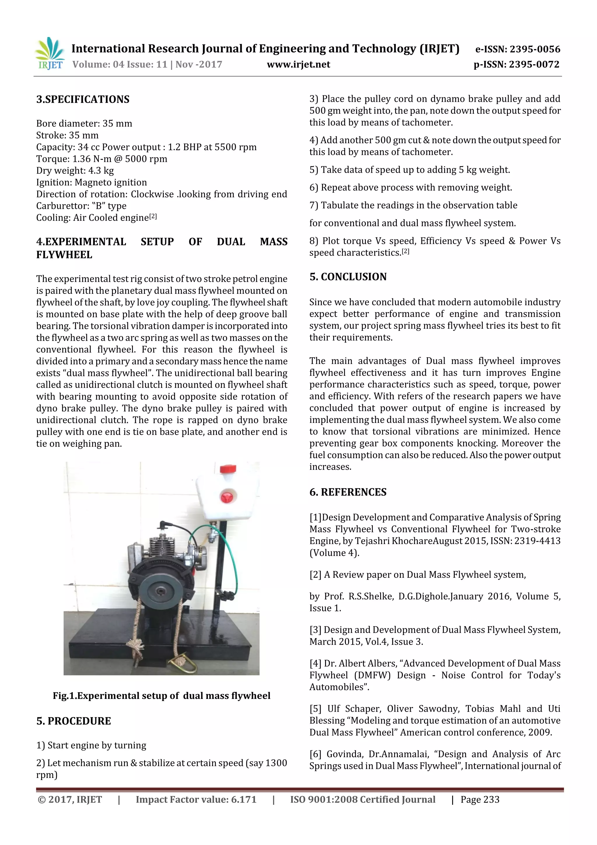 Design and Manufacturing of Dual Mass Flywheel :A Review | PDF