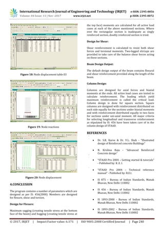 Computer Aided Analysis and Design of Multi-Storeyed Building using Staad Pro | PDF