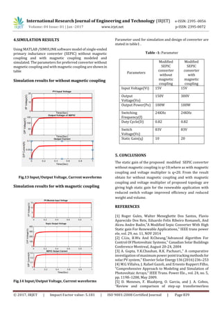A High Static Gain Modified SEPIC Converter With PV Module and MPPT | PDF | Internet of Things ...