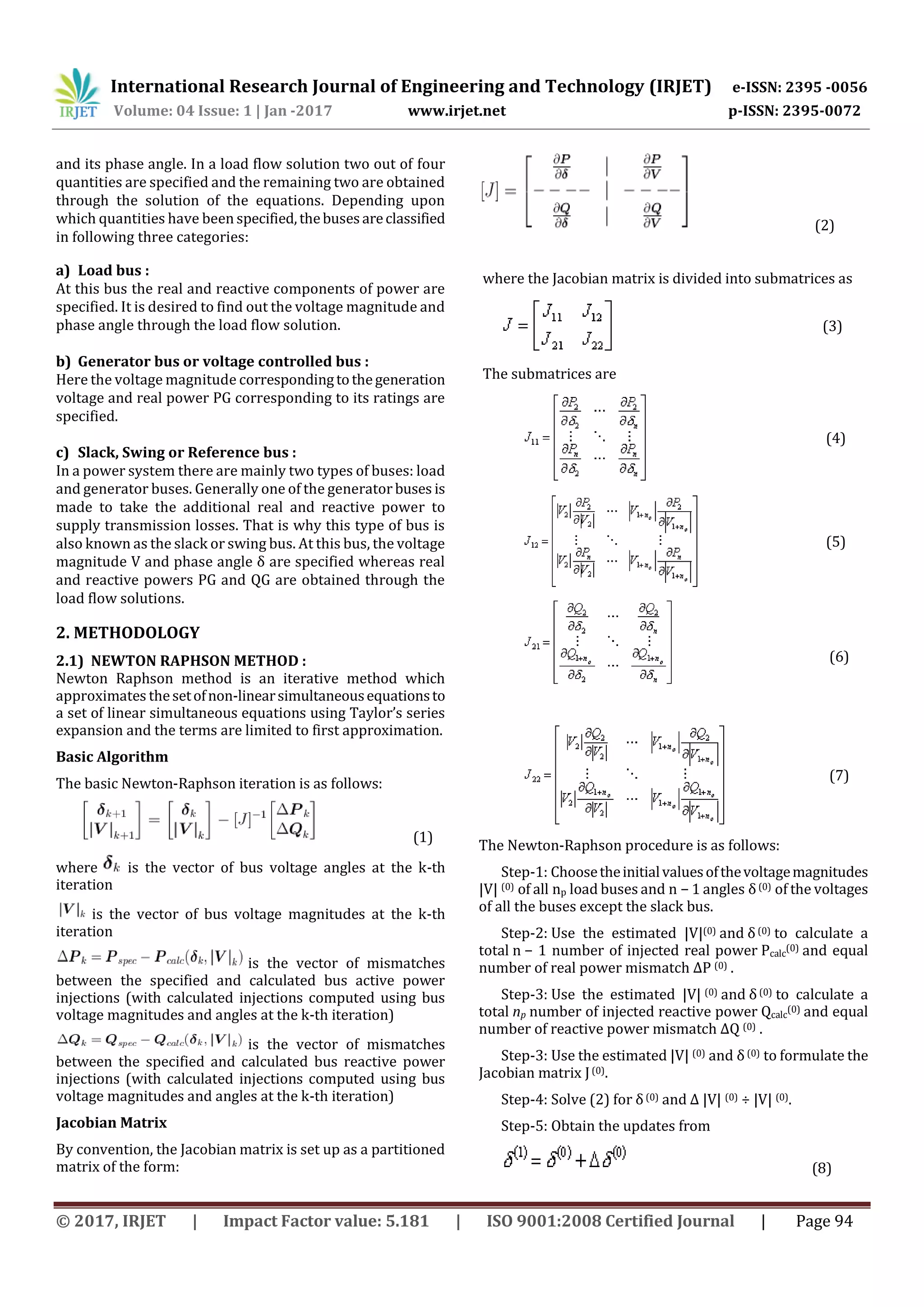 IRJET-Power Flow & Voltage Stability Analysis using MATLAB | PDF