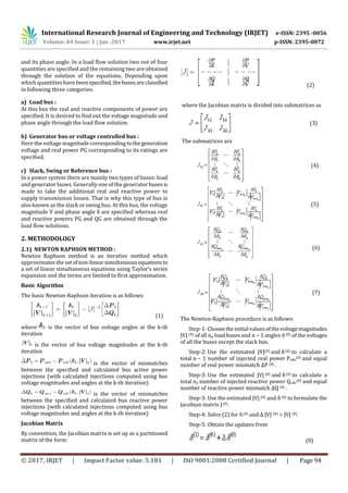 IRJET-Power Flow & Voltage Stability Analysis using MATLAB | PDF