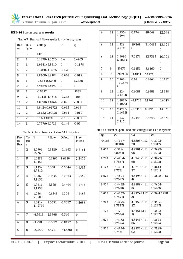 IRJET-Power Flow & Voltage Stability Analysis using MATLAB | PDF