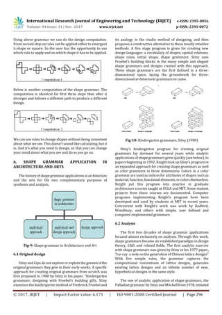 Visual Calculation through Shape Grammar in Architecture | PDF