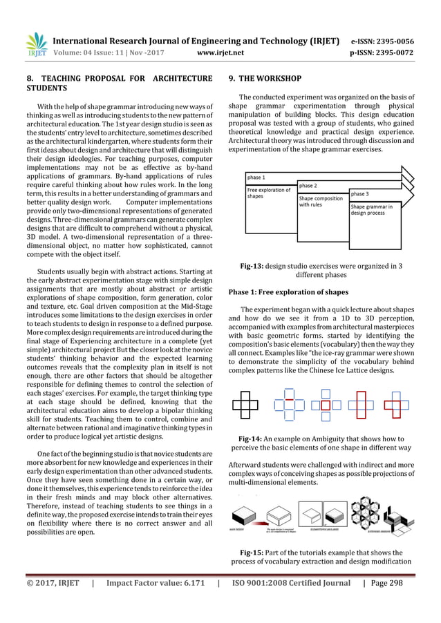 Visual Calculation through Shape Grammar in Architecture | PDF | Arts ...