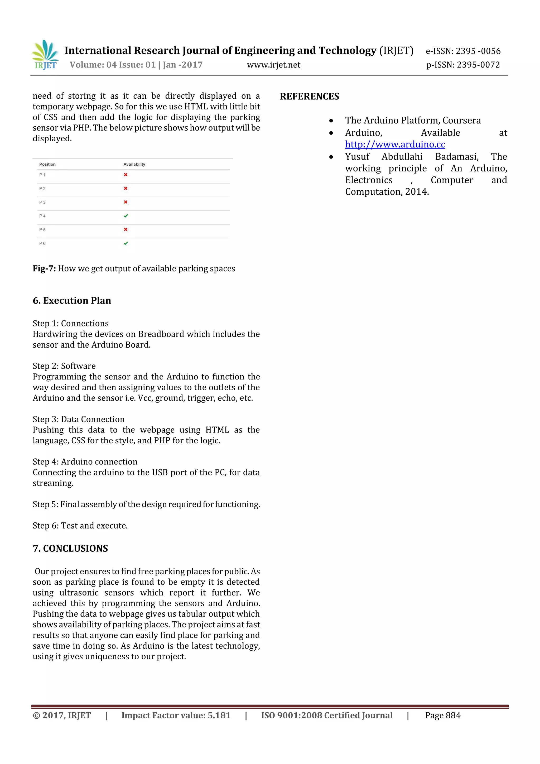 Arduino Based Smart Parking System | PDF