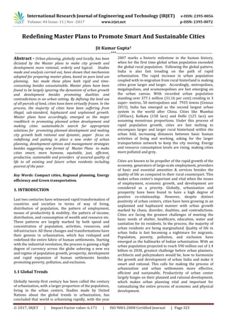 Redefining Master Plans to Promote Smart and Sustainable Cities | PDF ...