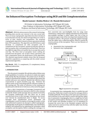 An Enhanced Encryption Technique using BCD and Bit Complementation | PDF | Information and ...