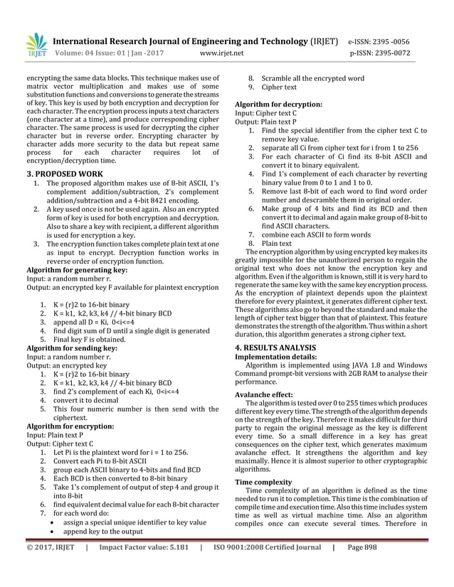 An Enhanced Encryption Technique using BCD and Bit Complementation | PDF | Information and ...
