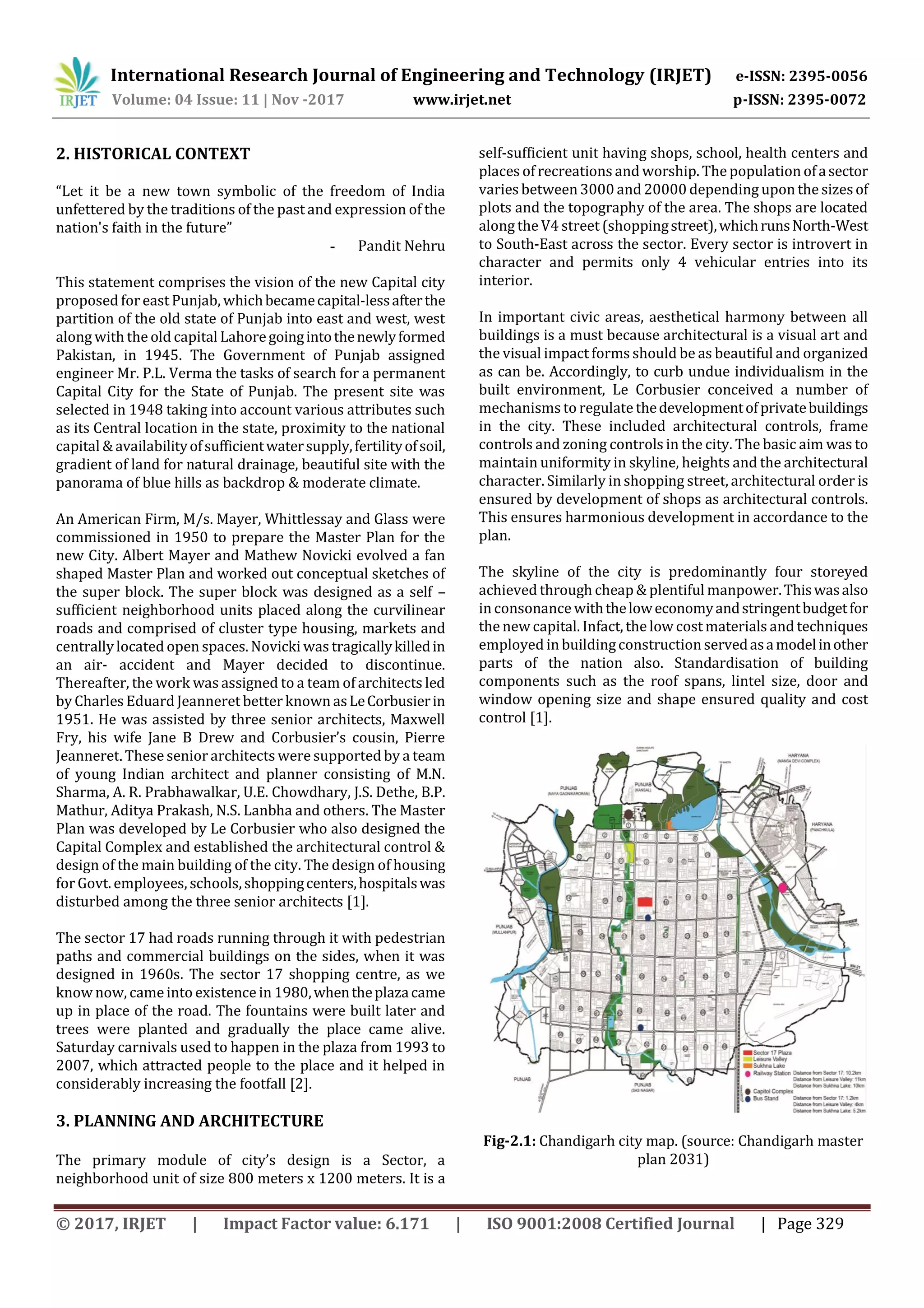 Diagnosing Chandigarh’s Heart - The Future of Sector 17 as an Urban ...