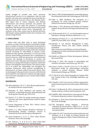 Need for Disaster Risk Resilience: A case of India | PDF | Civil ...