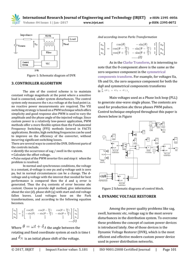 Simulation and Modeling of Dynamic Voltage Restorer for Compensation Of Voltage Sag and Voltage ...