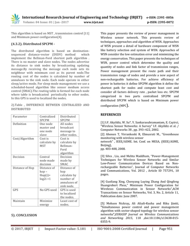 Power Management in Wireless Sensor Network | PDF